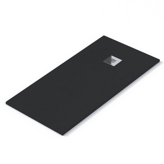 Aqua I Urban Slate Effect Rectangular Shower Tray & Waste 1900mm x ...