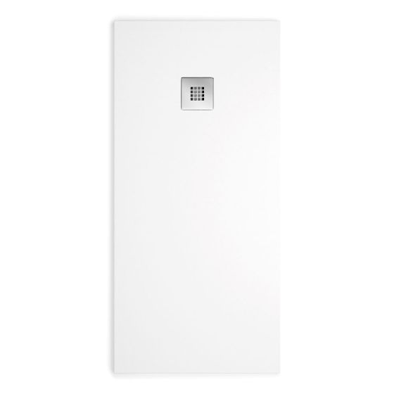 Aqua I Urban Slate Effect Rectangular Shower Tray & Waste 1600mm x ...