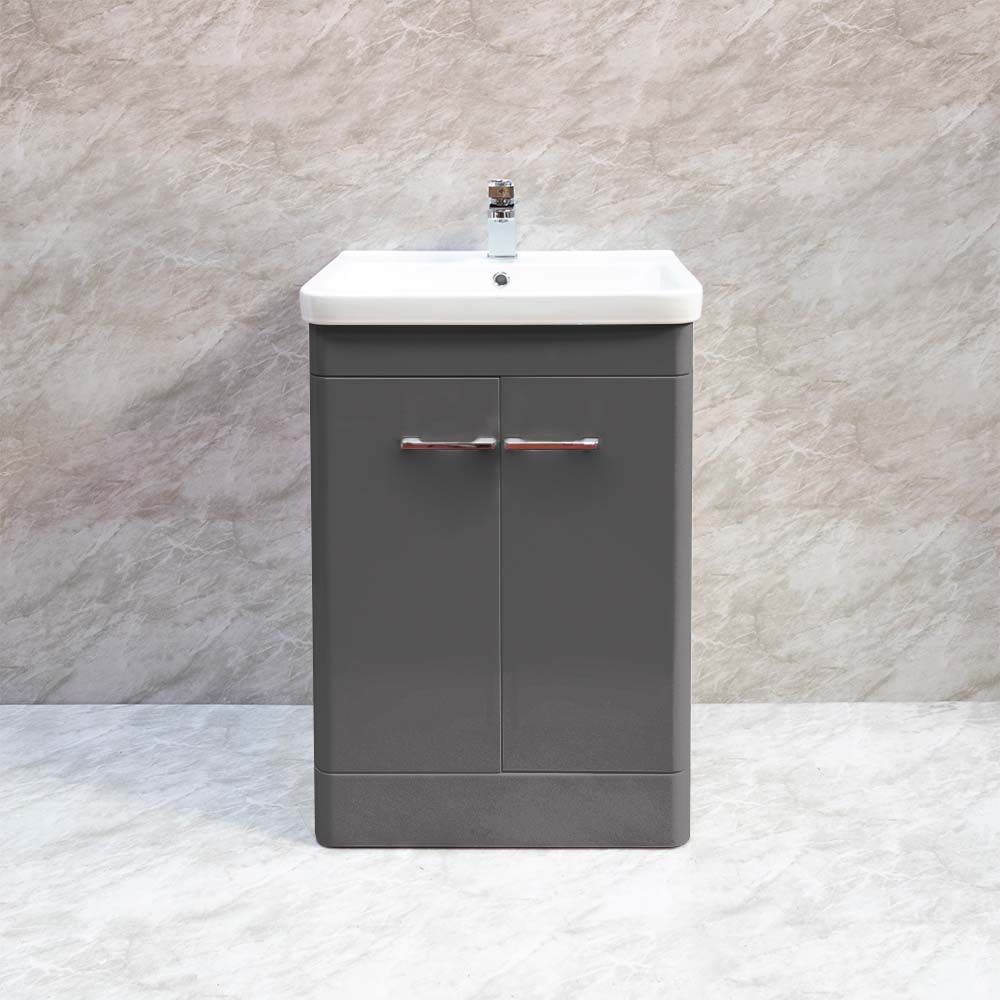AquaProof Modern 500mm Waterproof Basin Unit Anthracite