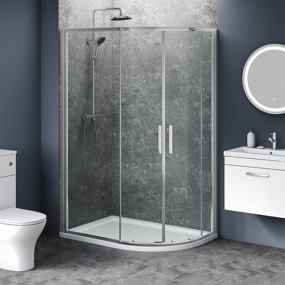 Aqua-I6 Offset Quadrant Shower Enclosure 1200mm x 700mm x 1850mm High